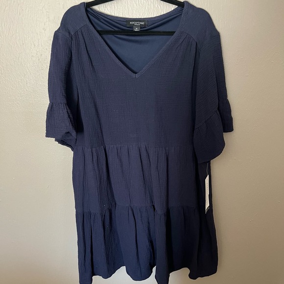 Perceptions | Dresses | Nwt Perceptions Navy Blue Shift Dress Mini Size ...